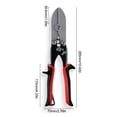 5 Sheet Metal Crimper Tools-Hand Crimper Pipe Swaging 24-28 Gauge ...
