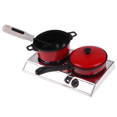 13 Piece Kid Kitchen Set Cookware Pot Pan Kids Pretend Play Toy for 4-5 ...