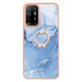 Case For Oppo A78 A58 Marble Shockproof Tpu Silicone 360° Rotatable