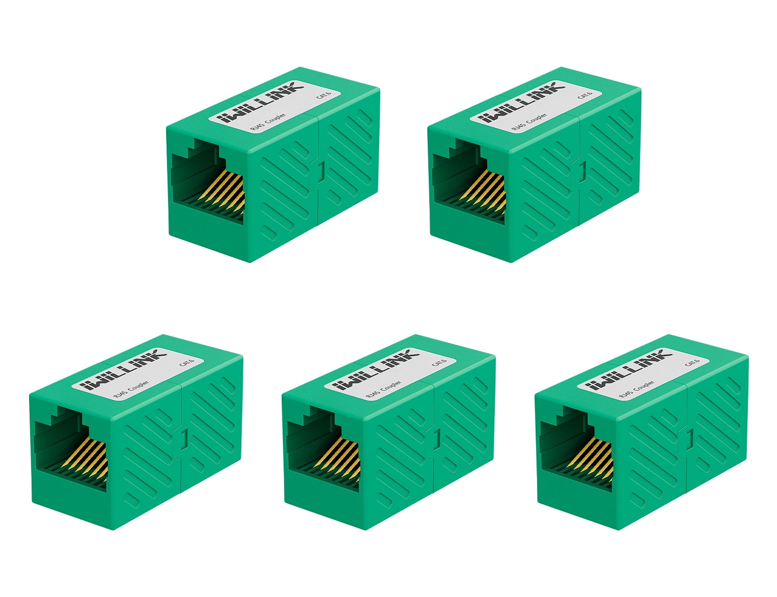 iwillink 5-Pack RJ45 Cat6 Inline Coupler, Female to Female Ethernet ...