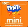 Fanta Orange Mini Fruit Soda, 7.5 fl oz, 10 Pack Soft Drink Cans ...