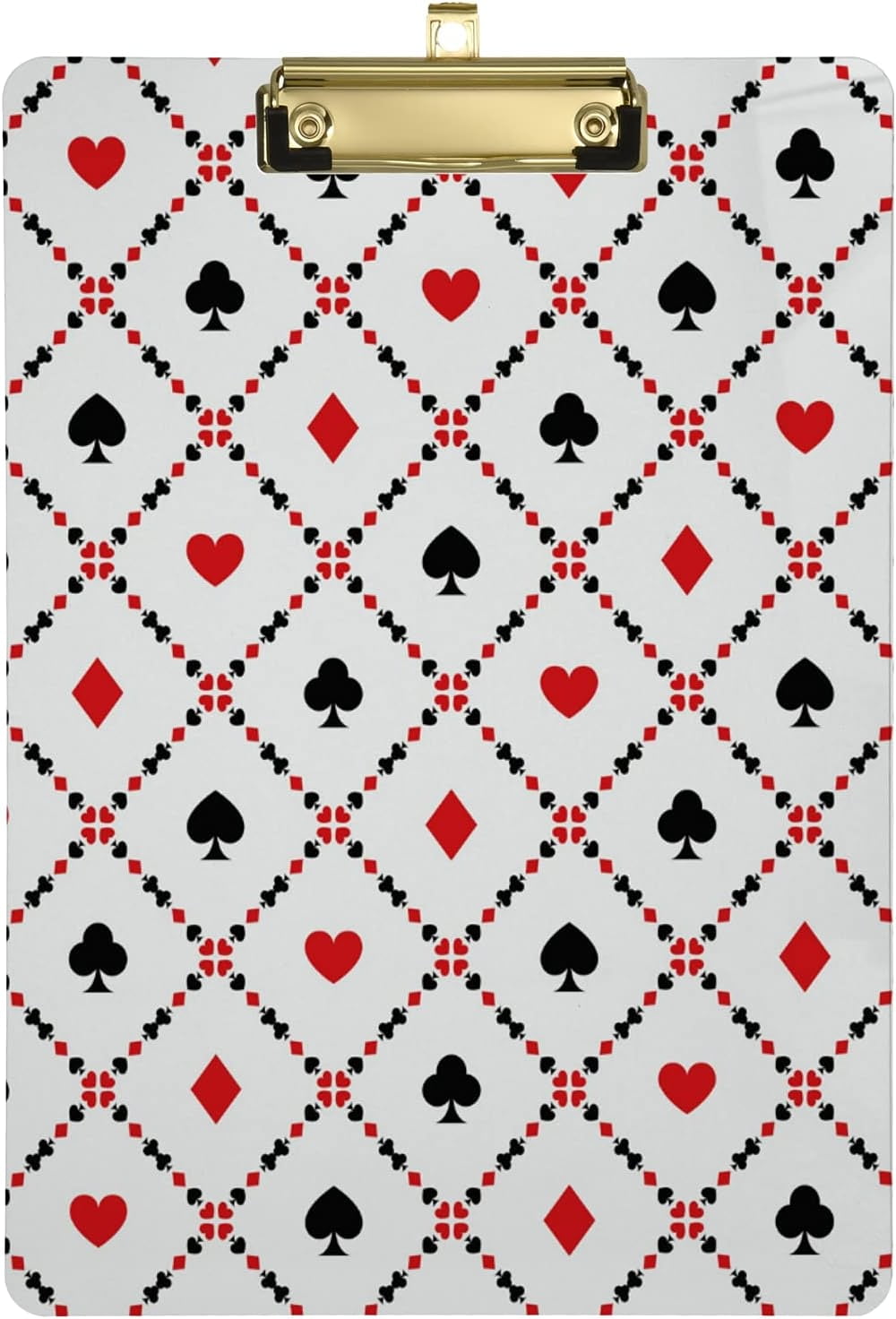FMSHPON Abstract European Spades Square Red Heart Clipboard Hardboard ...