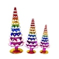 Cody Foster 16.00In Rainbow Gradient Trees Set / 3, Glass, Decor ...