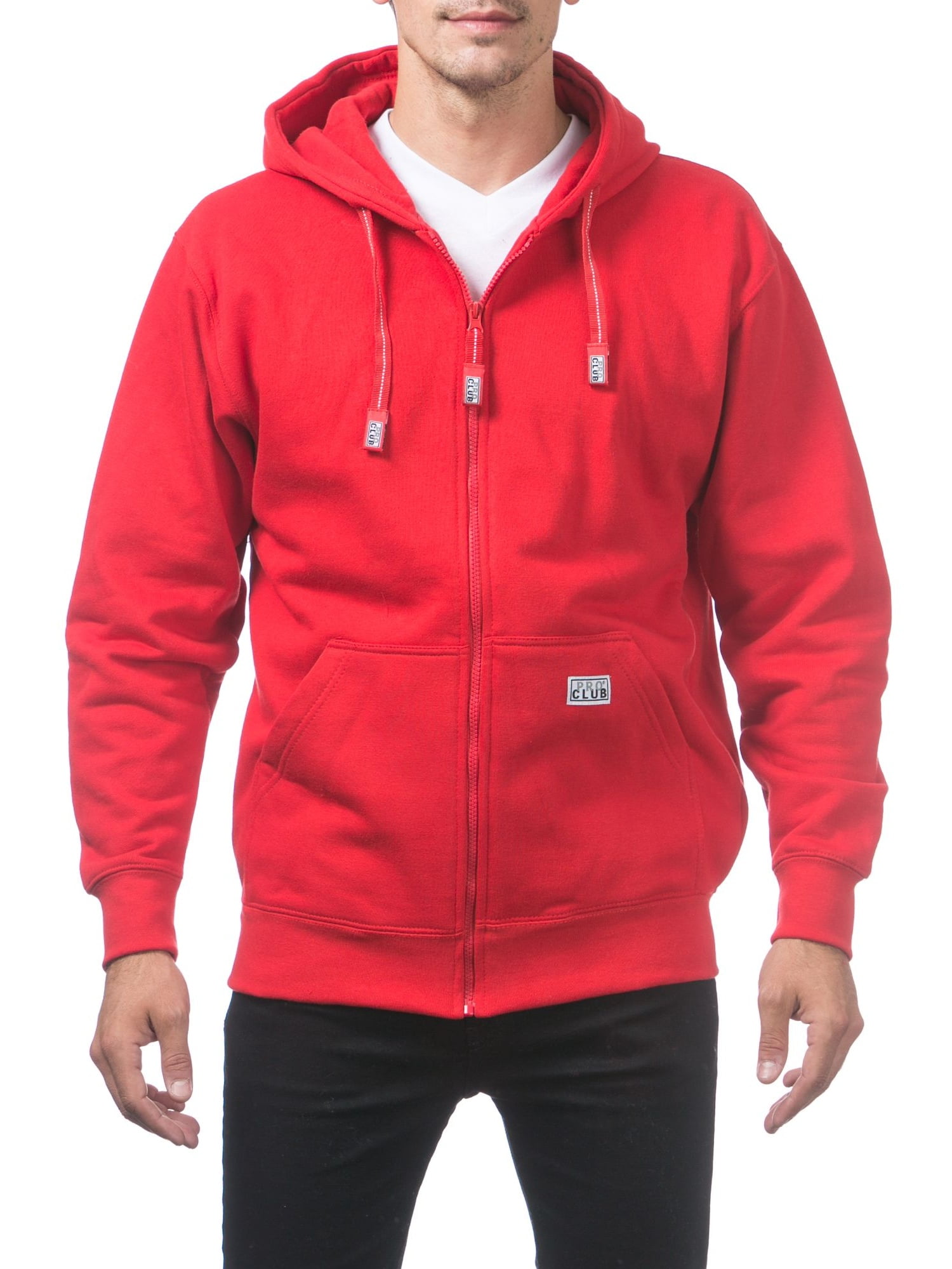 Pro Club Men's Heavyweight Full Zip Fleece Hoodie - Walmart.com