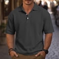 CIENVNSTG Mens Polo Shirts Dressy Short Sleeve Oversized Lapel Collar ...