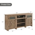 T4TREAM 66" Farmhouse TV Stand, Modern Entertainment Center with ...