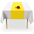 Yellow Scallop Disposable Table Runner. 5 Pack 14 x 108 inch. Plastic ...