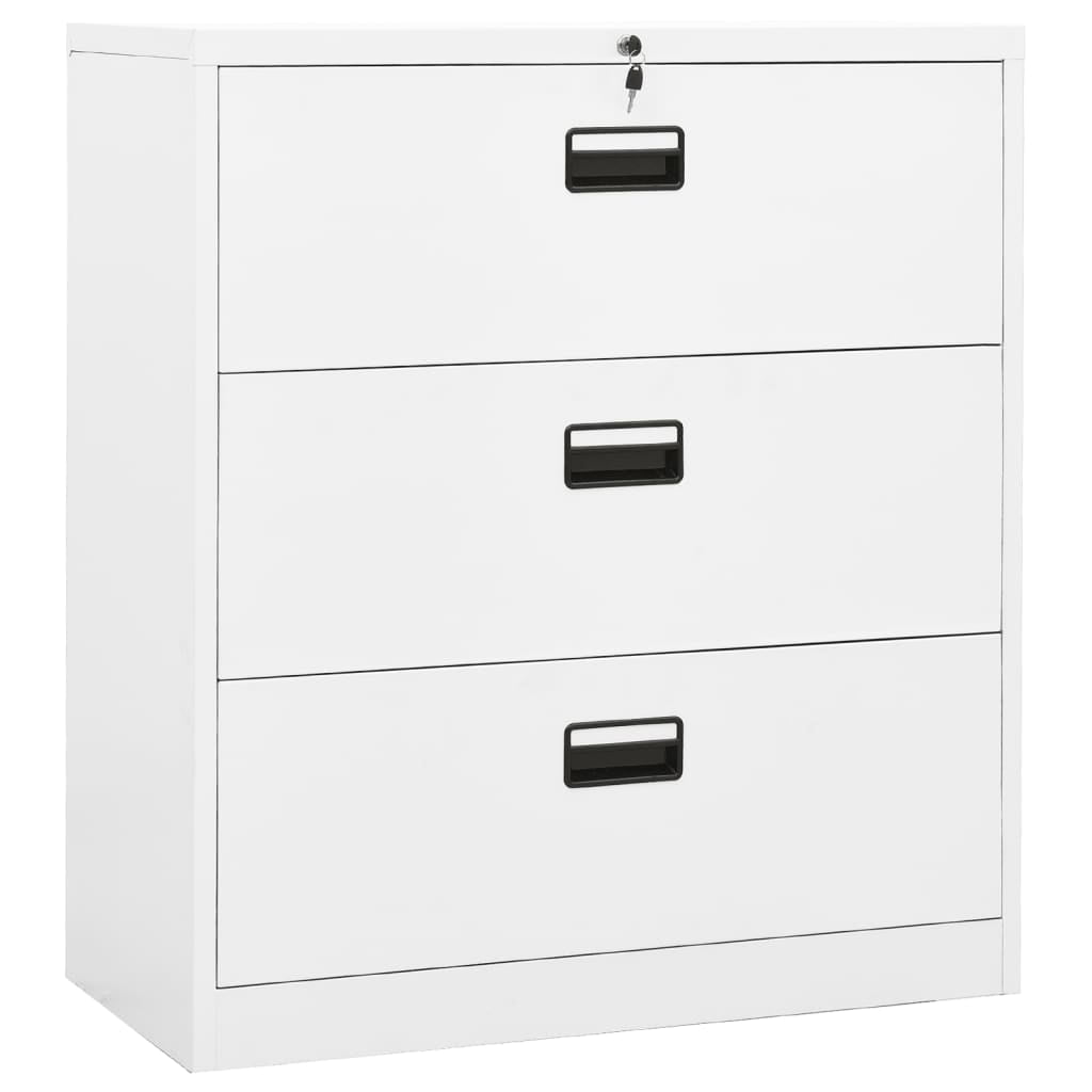 vidaXL Filing Cabinet Under Desk Office File Cabinet Storage Cabinet ...
