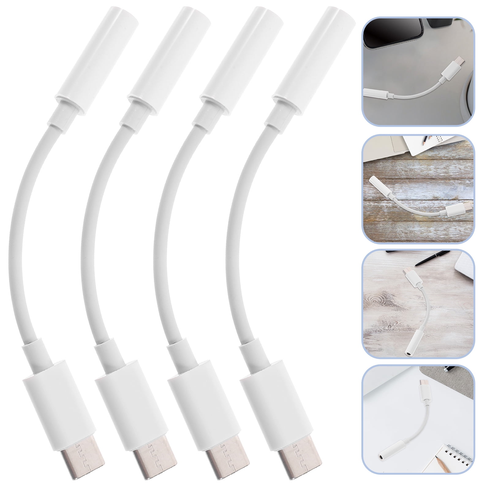 Click here for Minkissy 4pack Simple Design Usb C Adapter For Hea... prices