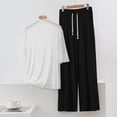 Fewfanhot Summer Pajamas for Women Casual Short Sleeve Pullover Top and ...