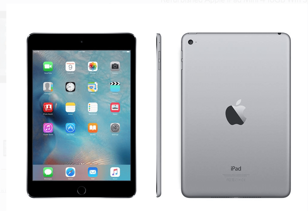 Restored Apple iPad mini 4 Space Gray 16GB Wi-Fi (Refurbished ...