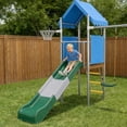 Kids Outdoor Playset with Dual Swings, Slide & Basketball Hoop ...