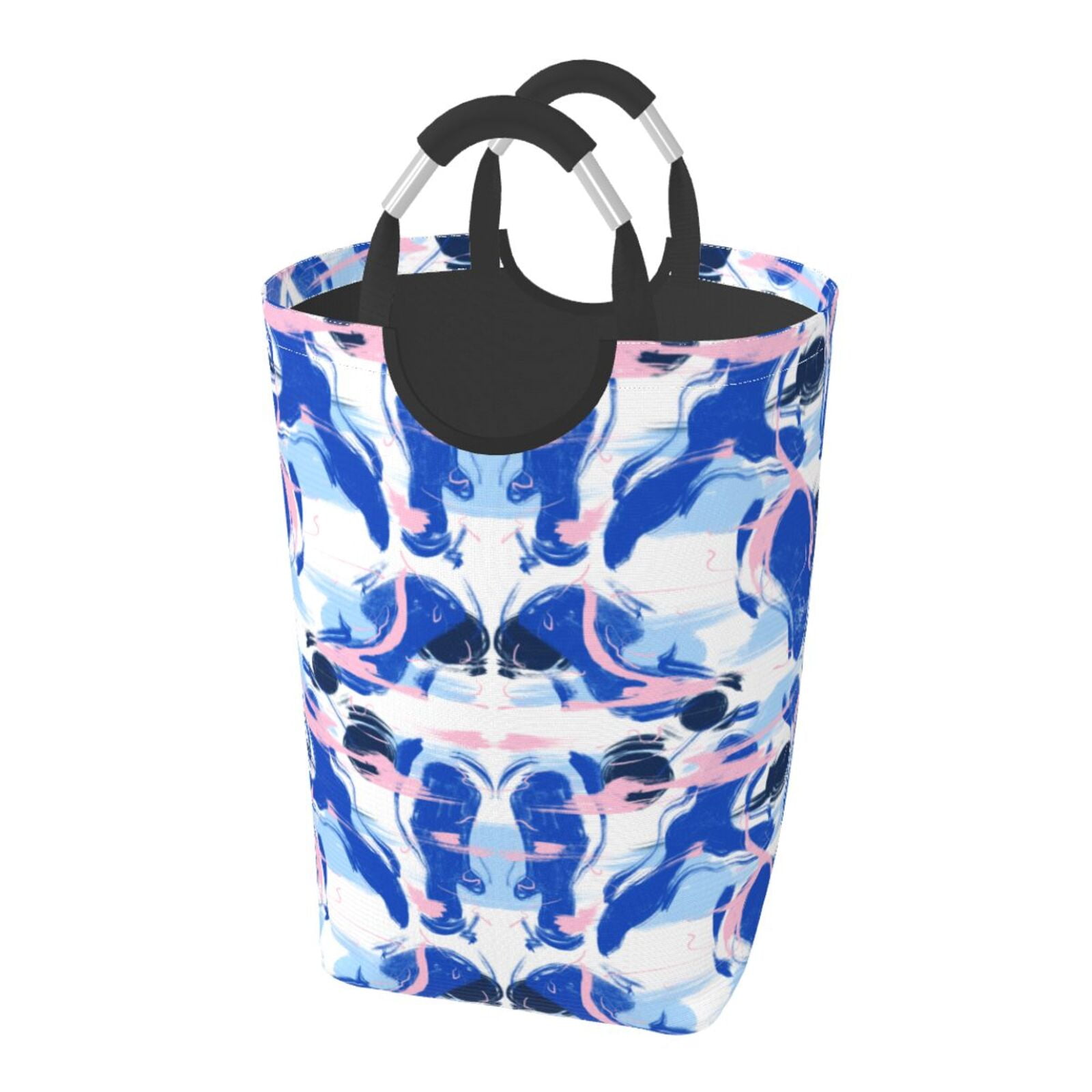 XMXY Blue Graffiti Rectangular Laundry Basket Organizer,Collapsible ...