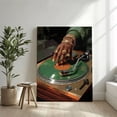 "Lo-Fi Vinyl DJ" Urban Retro Canvas Art, Hip Hop Turntable & Gold Rings ...
