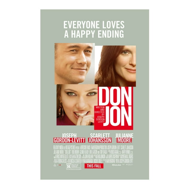 Don Jon poster Metal Print 12x16 Large Art Print on Metal 12x16 Square ...