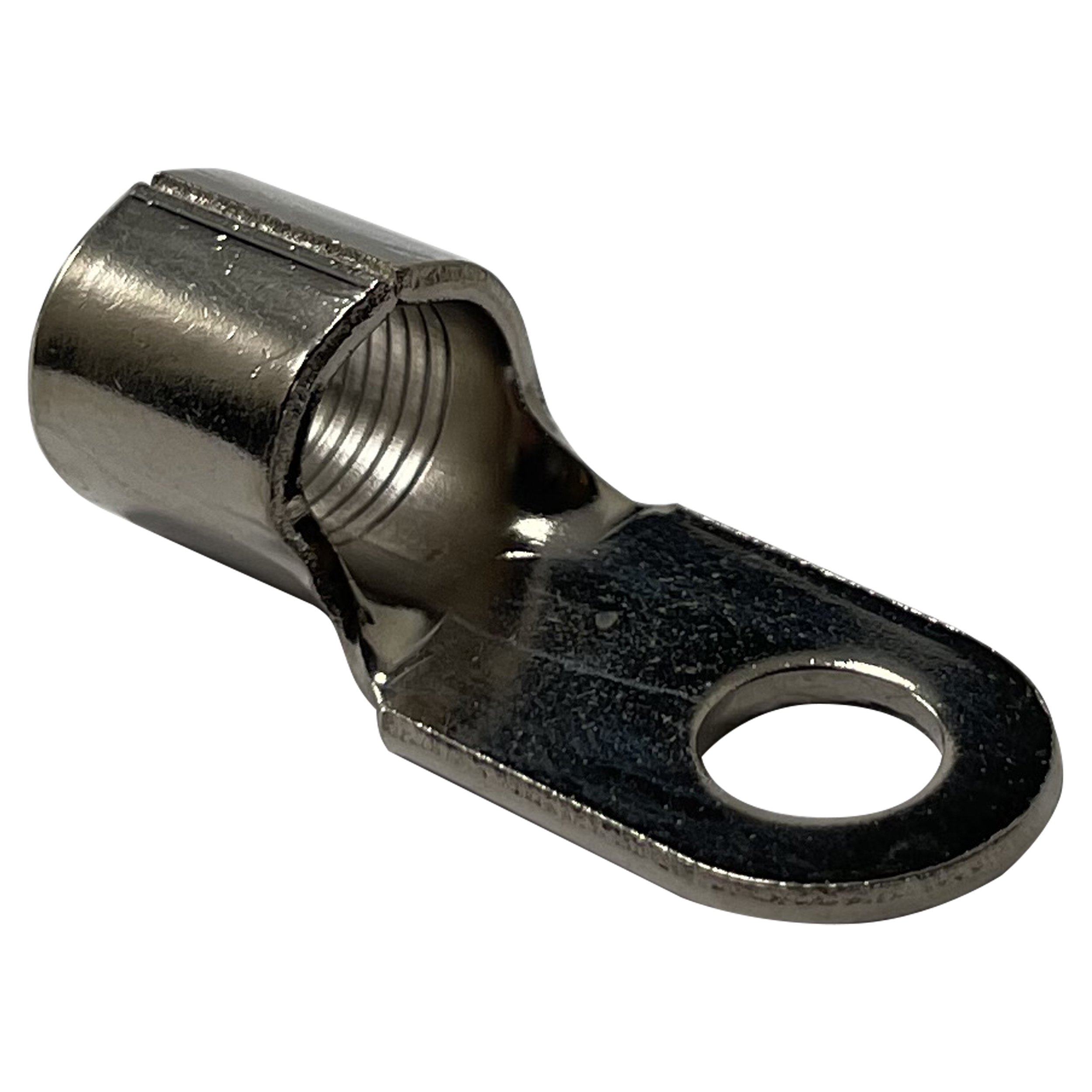 (100) High Temperature Non-Insulated Ring Connector 2 Gauge AWG 5/16" Stud Electrical Wire ...