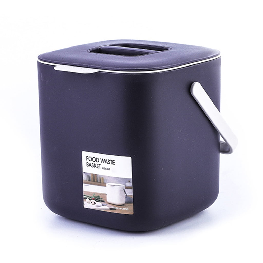 for Creative 2 Tiers Compost Bin with Handle for Indoor Food Scrap ...