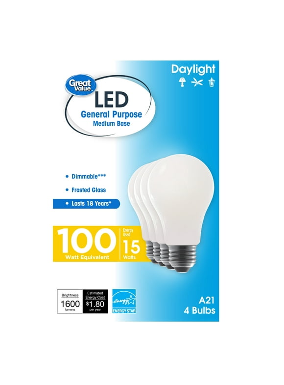 100 Watt Light Bulbs in Light Bulbs by Wattage - Walmart.com