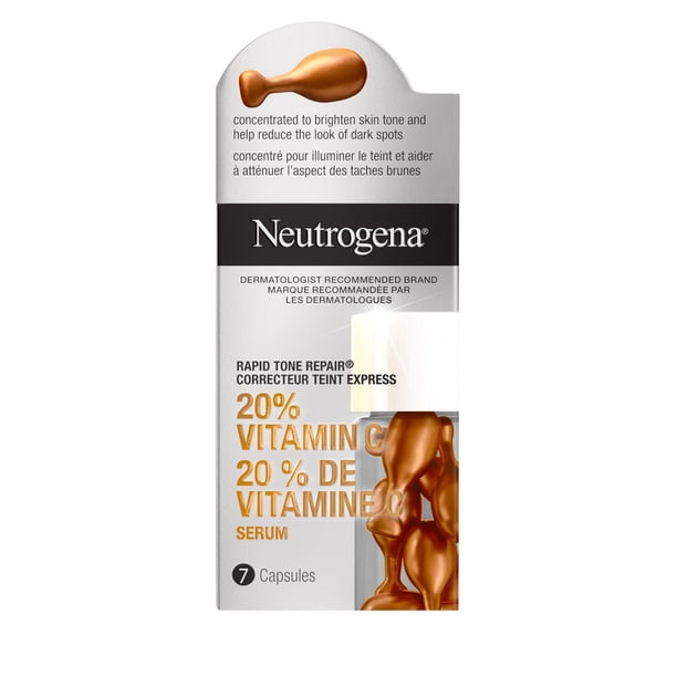 Neutrogena Rapid Tone Repair 20% Vitamin C Serum Capsules for ...