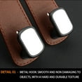 erfcxs Car Hook Car Seat Back Hook Rubber Leather Pattern ...