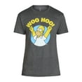 The Simpsons Men's Homer Woohoo Graphic Tee with Short Sleeves, Sizes S ...