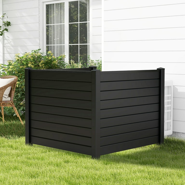 Air Conditioning Fencing GDLF Air Conditioner Fence Outdoor Wood