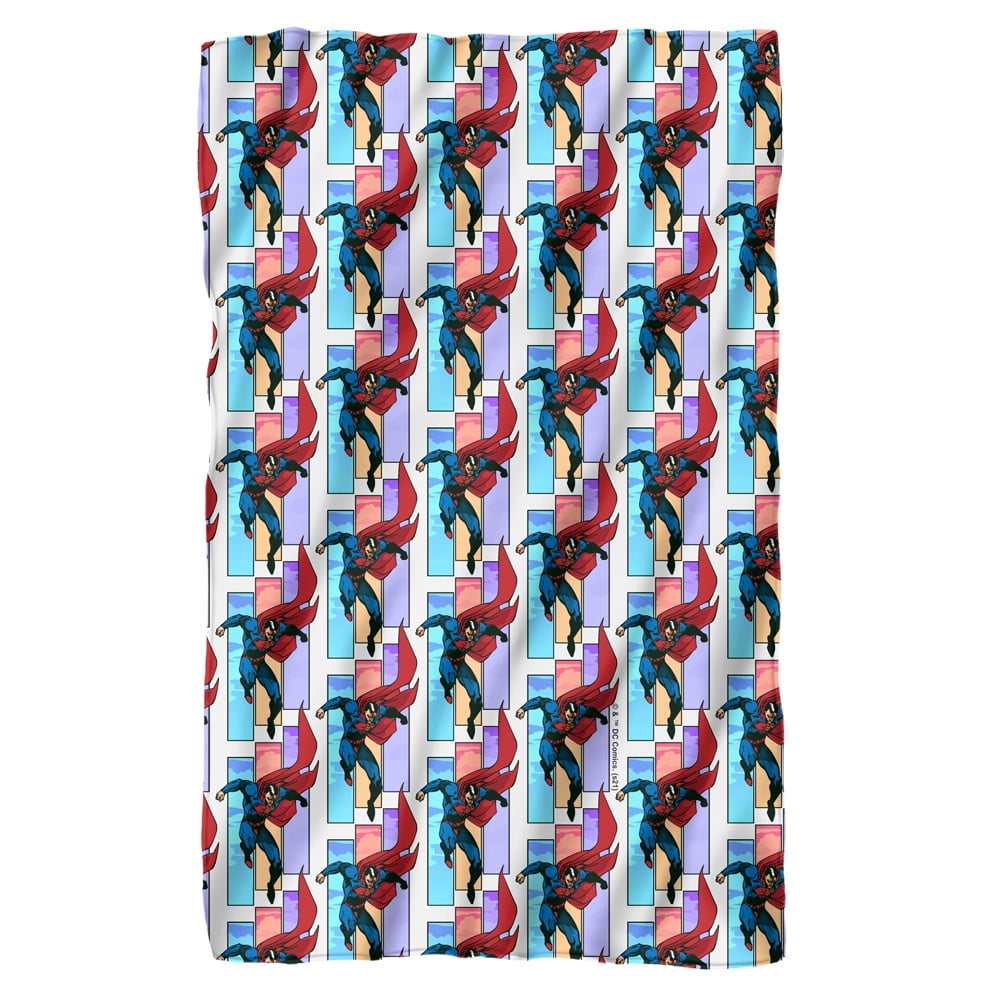 Superman Three Color Sky Officially Licensed Fleece Blanket 36' x 58 ...