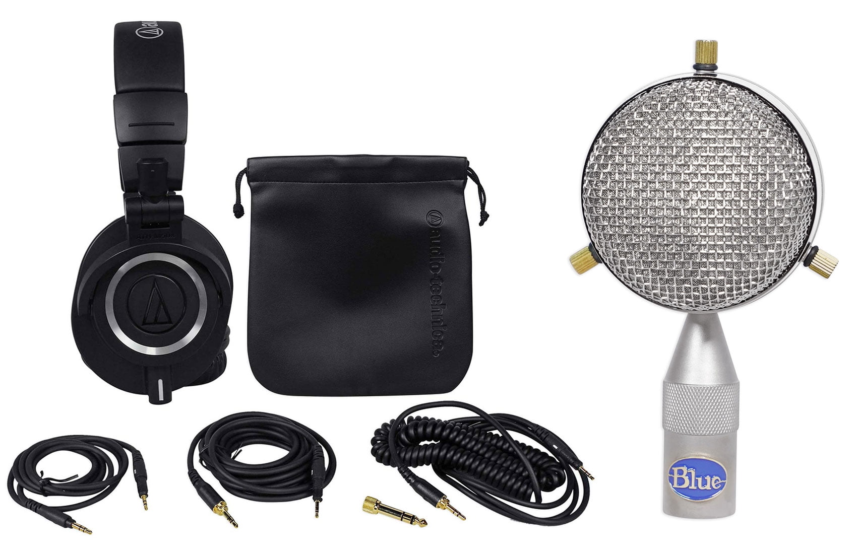 Blue Microphone Cardioid Figure 8 B2 Capsule+Audio Technica Headphones ...