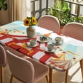 Cartoon Circus Fitted Rectangle Tablecloth 32" x 72" Carnival Tent ...
