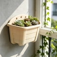 Wall-Mounted Planter with Drainage – Indoor/Outdoor, for Balcony ...