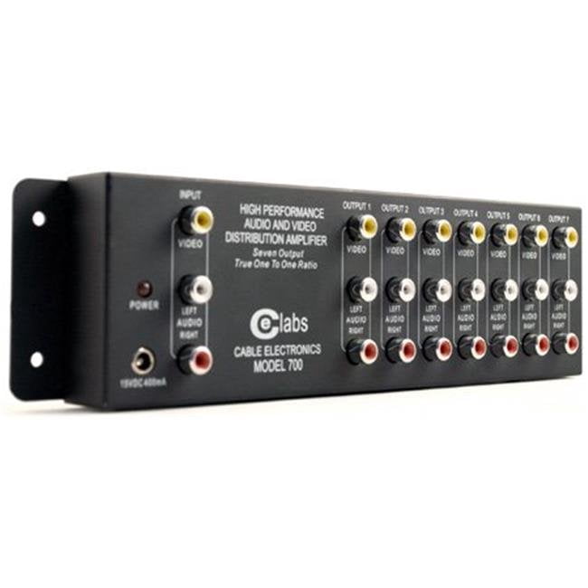 CE Labs CEL-AV700 1 x 7 Composite Video & Stereo Audio RCA Distribution ...