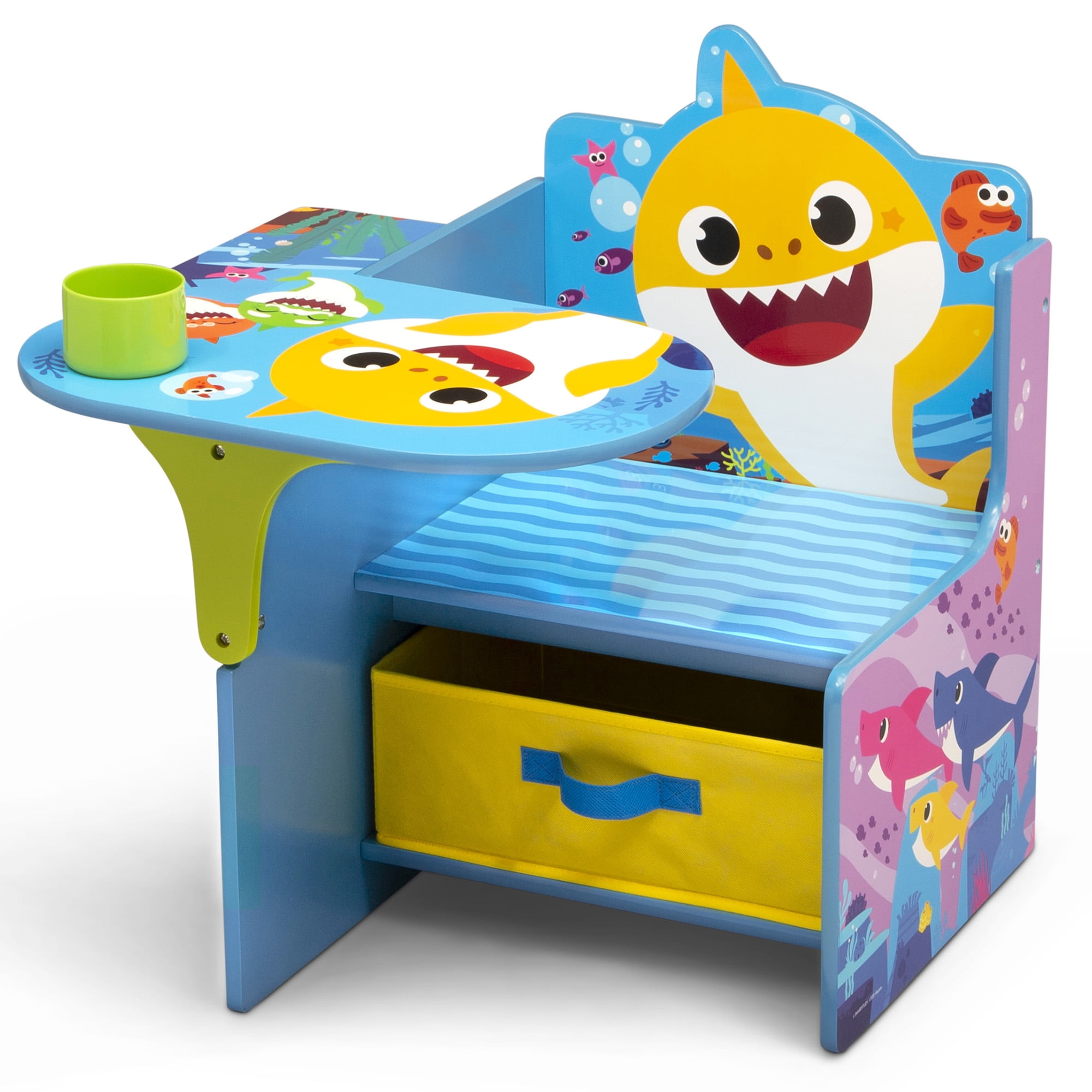 Trolls World Tour Toddler Chair Desk with Storage Bin by Delta Children Greenguard Gold Certified Walmart
