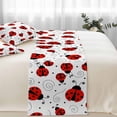 Bed Runner for Queen Size Bed, Ladybug 3 Pcs Bedding Runner Set - 1 ...