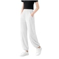 Ashyfjp Girls Joggers Casual Solid Color Elastic Waist Lightweight ...