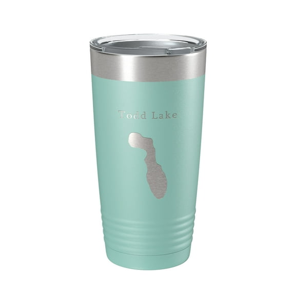 Todd Lake Map Tumbler Travel Mug Insulated Laser Engraved Coffee Cup ...