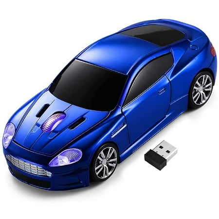 Wireless Sports Car Mouse Laptop Desktop Mouse Computer Optical Mice 2 ...