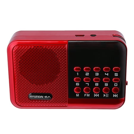 Mini Portable Pocket LCD Digital Radio FM Speaker USB TF Card MP3 Music ...