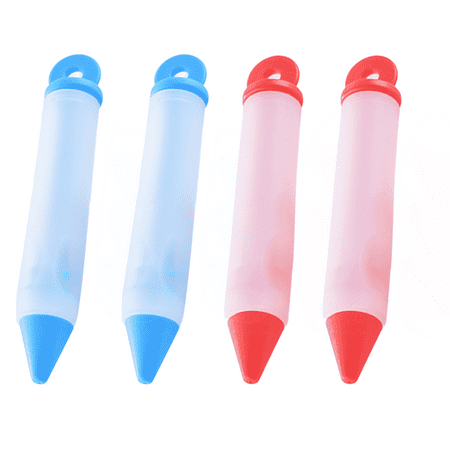 Cake Decorating Pens Kit,Silicone Food Writing Pen with 4 Patterns of ...