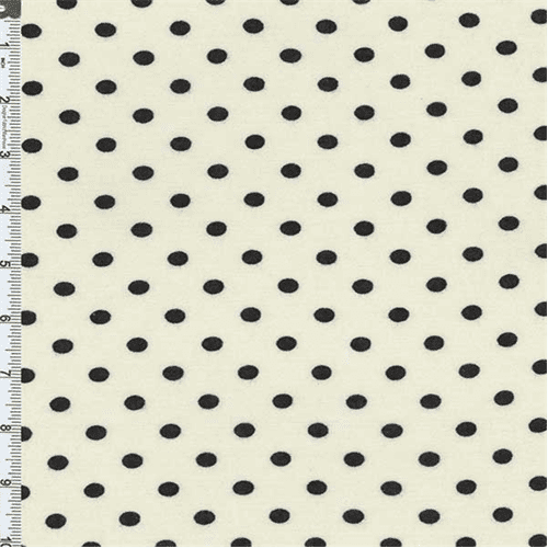 Black/Cream Polka Dot Knit, Fabric Sold By the Yard - Walmart.com