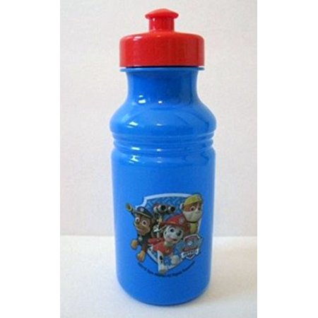 Nick Jr Nickelodeon Paw Patrol Plastic Water Bottle with Pull-Top Spout ...