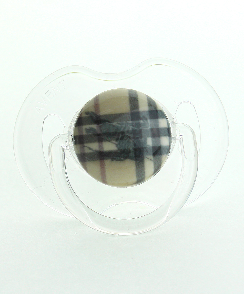 Tan Plaid with Horse Pacifier - Walmart.com