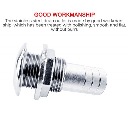 20mm Boat Drain Outlet Erosion Resistant Stainless Steel Drain Outlet ...
