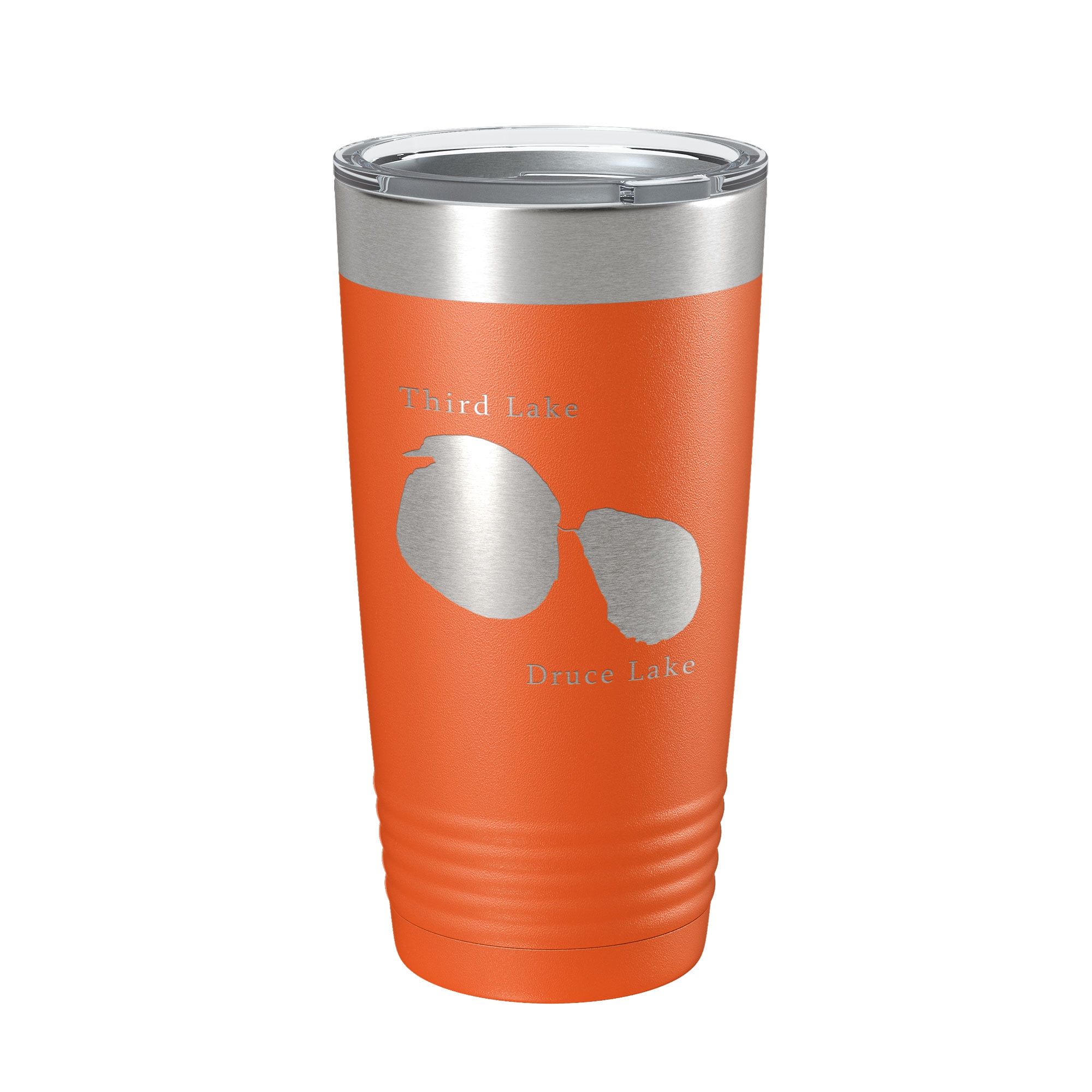 Third and Druce Lakes Map Tumbler Travel Mug Insulated Laser Engraved ...