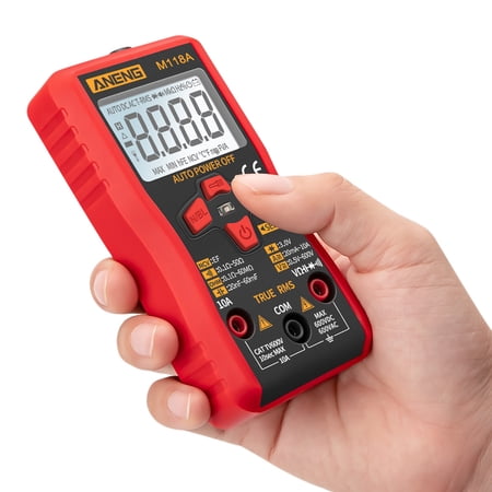 fastboy M118A Multimeter Digital Display Backlight Voltage Current ...