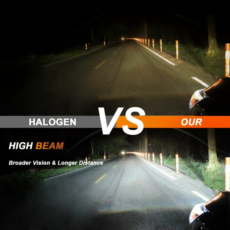 SHENKENUO H11 H8 H9 H16 LED Headlight Bulbs 50W 5000lm 6000K Hi Lo Beam Fog Light Bulbs Cool White Pack of 2