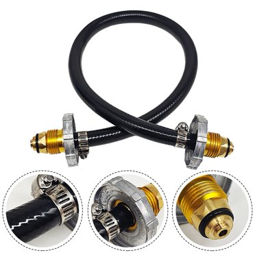 1/4" Connect to 1lb Propane Gas Tank Adapter Easy Assembly Brass for ...