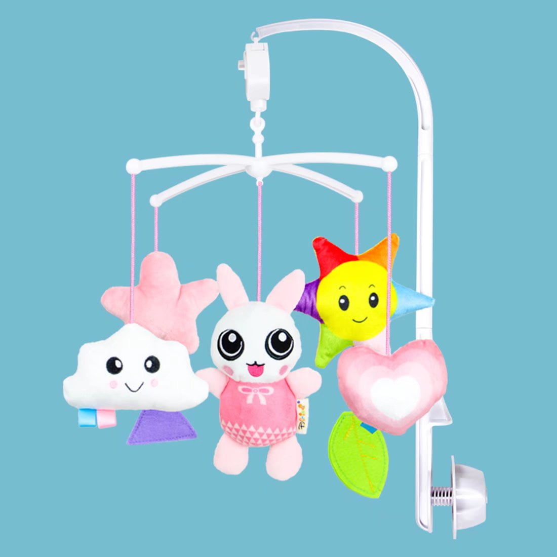 AIPINQI Baby Crib Mobile with Music,Baby Mobile for Crib with Plush ...