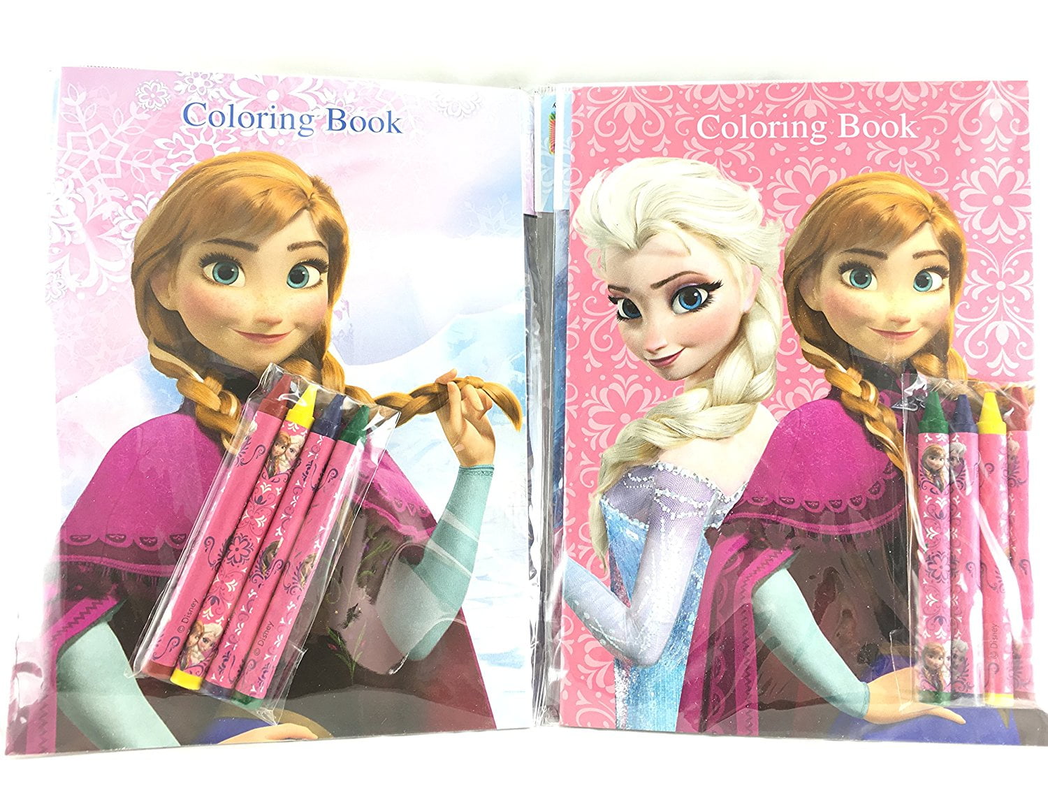 Party Favors Disney Frozen Coloring Book & Crayon Set 12 Pack ...