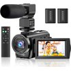 Portable Vlog Video Camera Camcorder with Microphone for YouTube, FHD ...