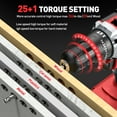 20V Cordless Drill Set with Lithium-Ion, Charger, LED Light, 25+1 ...